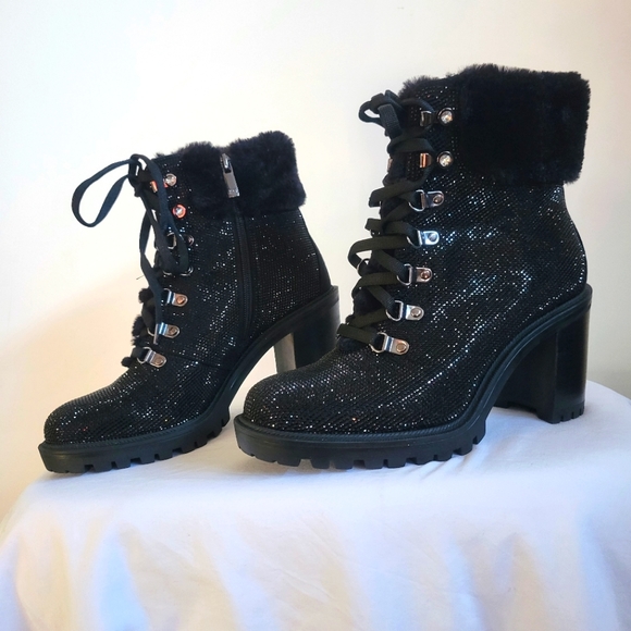 Jennifer Lopez | Shoes | Jlo Sparkle Combat Boot | Poshmark